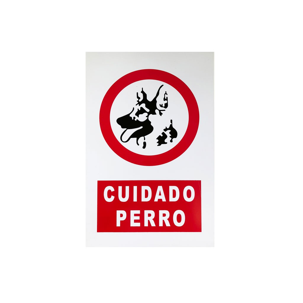 Importaciones Abu Sa Rotulo Cuidado Con El Perro 20 X 30cm 812 8