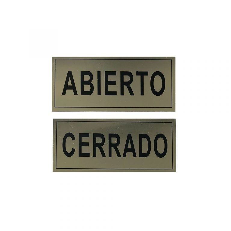 Importaciones ABU S.A. - ROTULO ABIERTO/CERRADO 2 EN 1 812-12