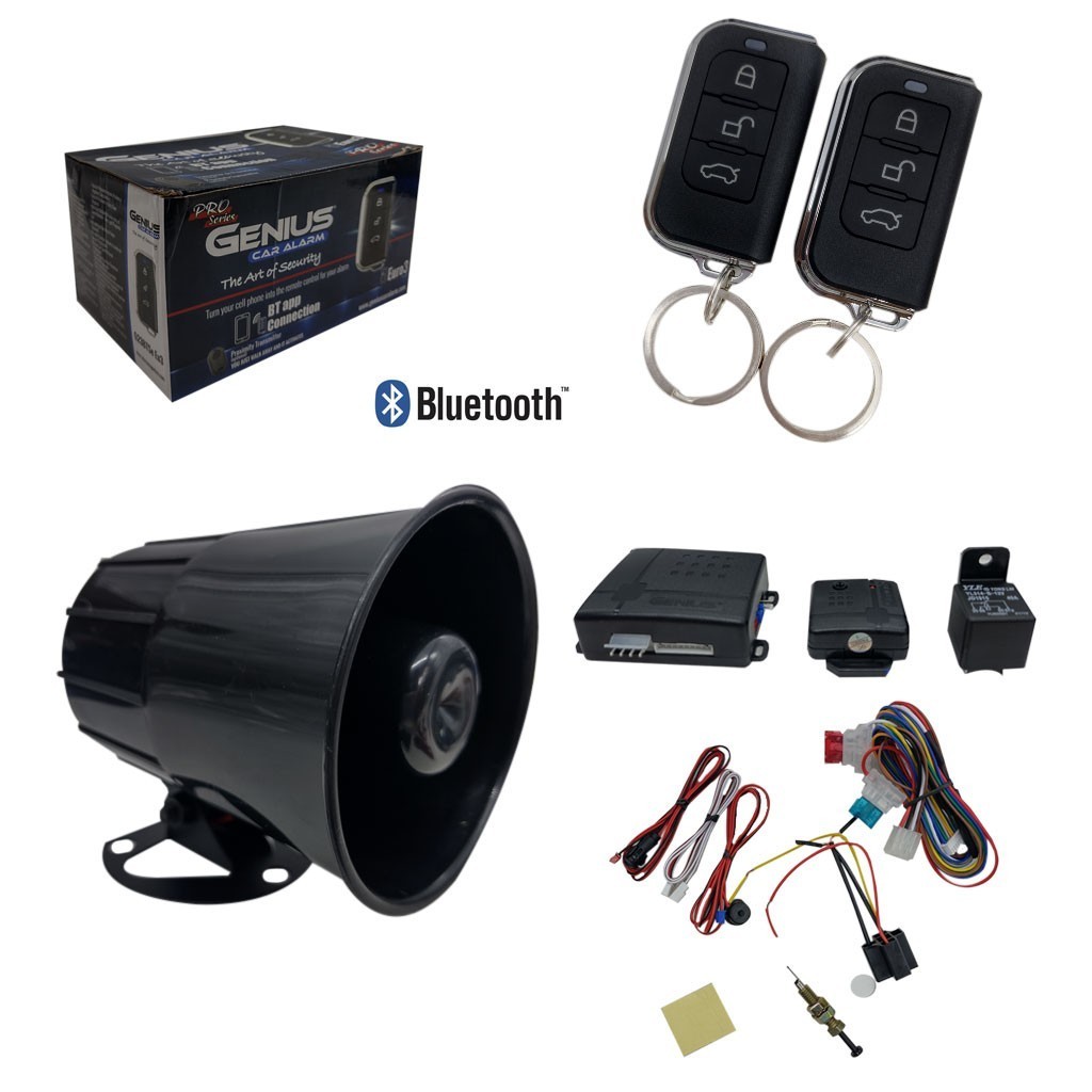 Importaciones ABU S.A. - ALARMA P/CARRO GENIUS BLUETOOTH EURO3 G23BTSE