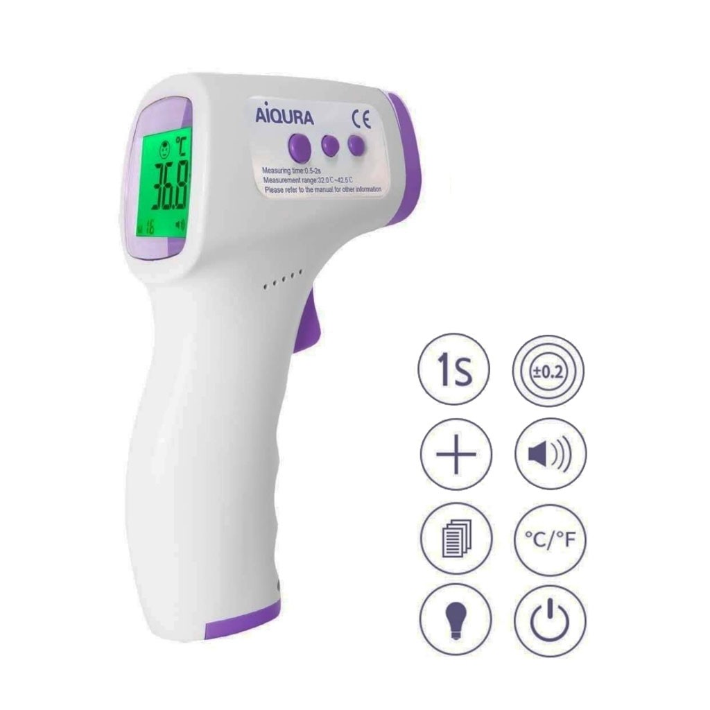 Importaciones ABU S.A. - TERMOMETRO INFRAROJO DIGITAL 2 BAT AAA