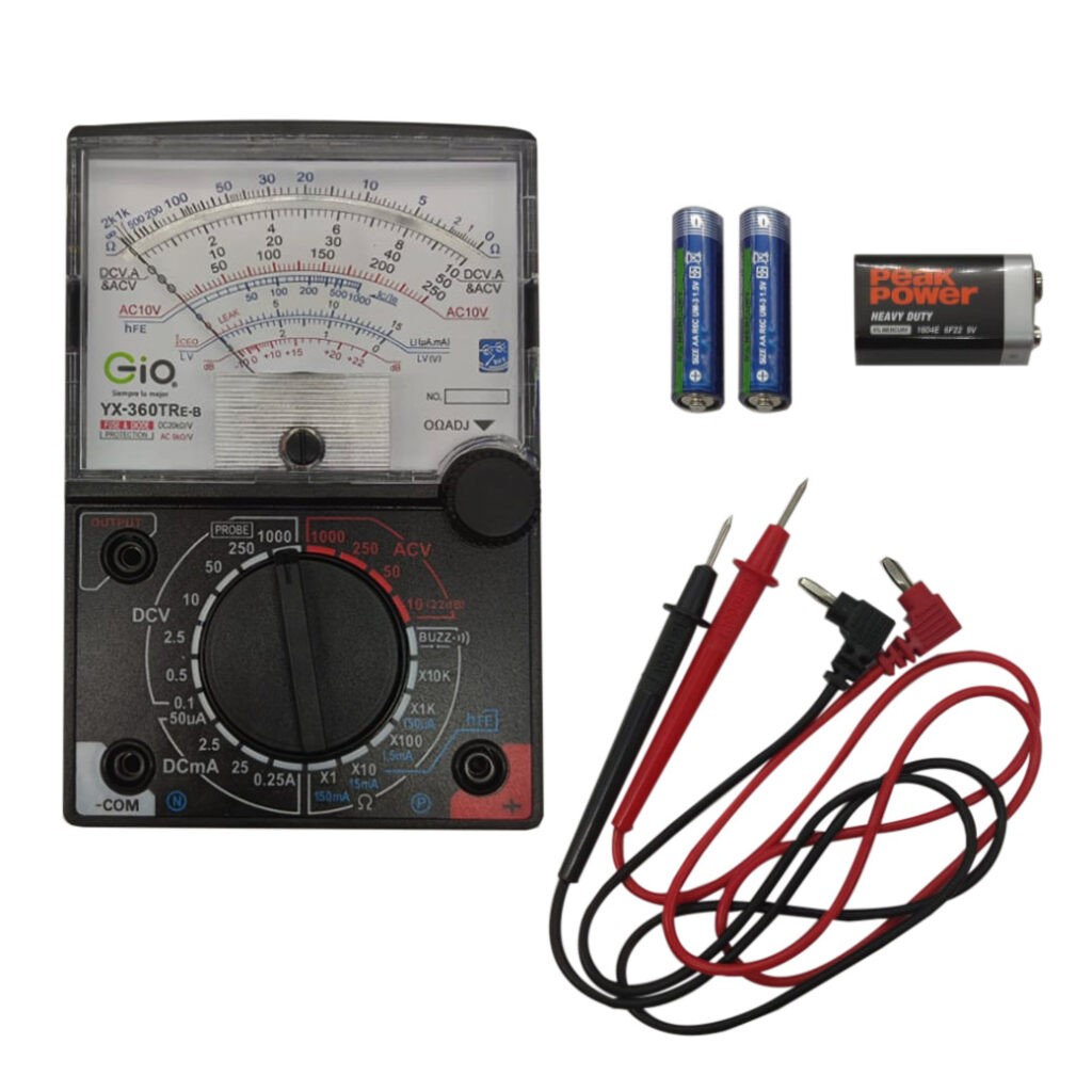 Importaciones ABU S.A. - MULTIMETRO ANALOGO GIO-360TREB